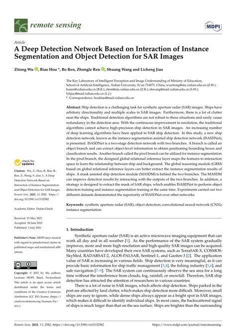 Pdf A Deep Detection Network Based On Interaction Of Instance