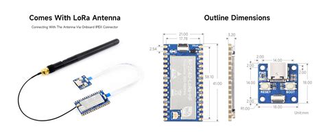 waveshare rp2040 lora development board integrates sx1262