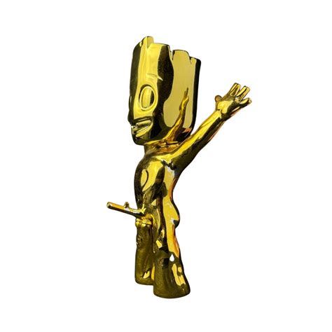 I Am Wood Chrome Gold 8 Figure By Juce Gace Monkey Paw México