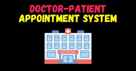 Doctor Patient Appointment System In Python Using Flask With Source Code 2025 Machine
