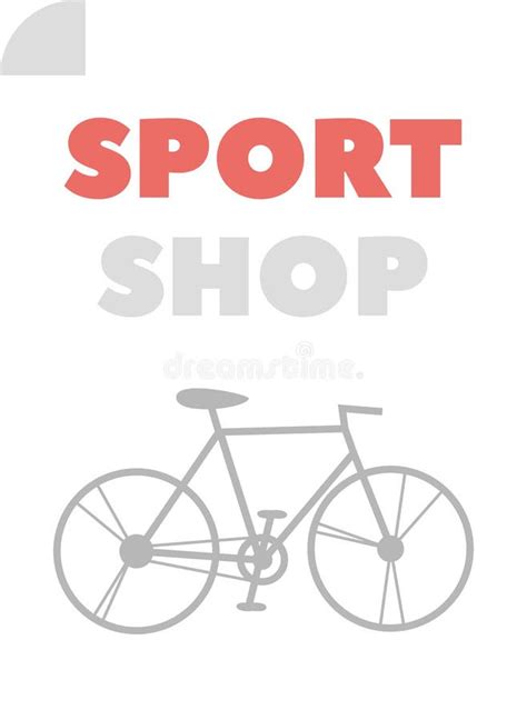 Sport Shop Poster Stock Vector Illustration Of Vector 347237990