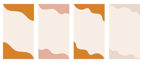 Set Of Different Shapes For Headers And Footers In Vertical Stories Promo Site Ornamental