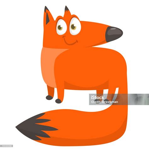 만화 아주 귀여운 여우의 그림입니다 벡터 일러스트 레이 션 흰색 절연 가공의 인물에 대한 스톡 벡터 아트 및 기타 이미지 가공의 인물 개 개과 Istock