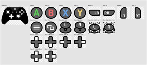 Xbox Controller Button Icons