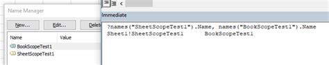 Vba Name Object Returning Sheetname Stack Overflow