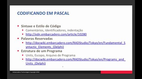 delphi language e object pascal parte 03 youtube