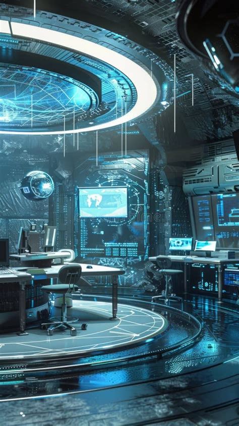 Futuristic Laboratory Of The Future Scientific Cyber Research Cyber
