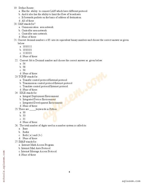 Class Computer Science Sample Paper Half Yearly Exam Th Computer Science Half Yearly