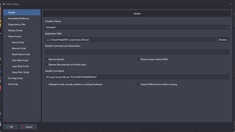 launching bat files when running and exiting any emulator related to