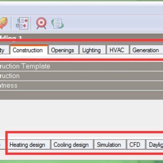 Data Input And Output Interface Of The Simulation Model DesignBuilder Download Scientific