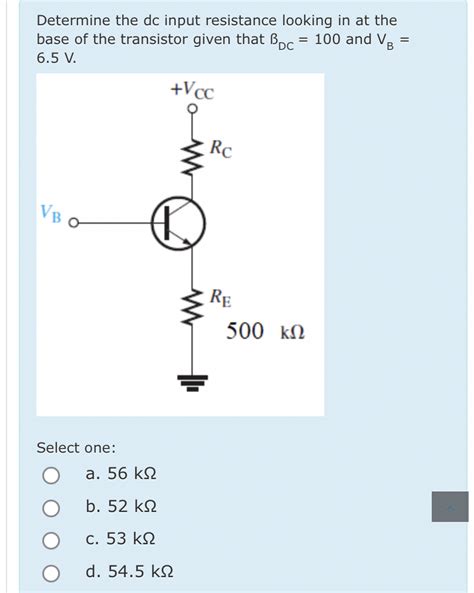 [solved] determine the dc input resistance looking in at th