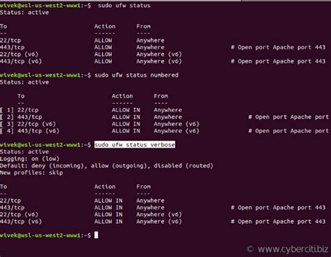 How To Setup A Ufw Firewall On Ubuntu 1804 Lts Server Nixcraft