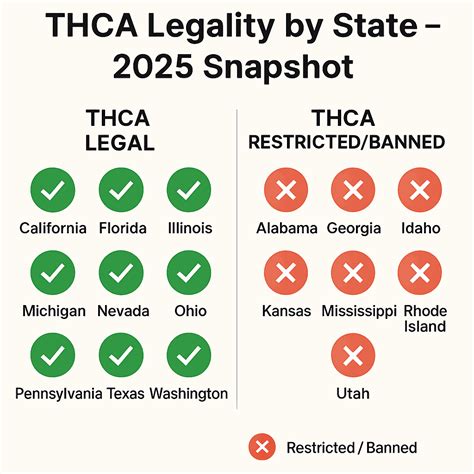 Thca Legal States 2025 Where You Can Buy And Use Thca Flower