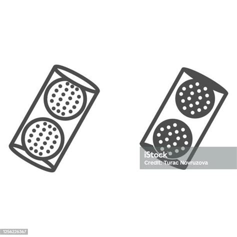 박스 라인과 단단한 아이콘 장비 및 스포츠 개념 흰색 배경에 골프 볼 기호 모바일 개념 및 웹 디자인을위한 윤곽 스타일의 골프 공 아이콘골프 공 벡터 그래픽 검은색에 대한