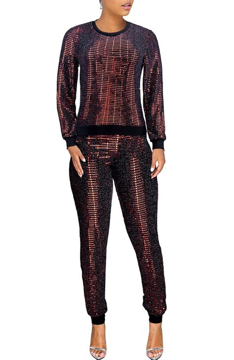 Voikerdr Women Sexy Sparkling Metallic Jumpsuits Clubwear Sleeveless