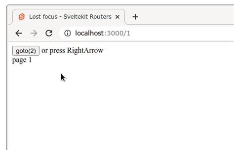 The Button Loses Focus From The Button When Moving To The Next Subpages Issue Sveltejs