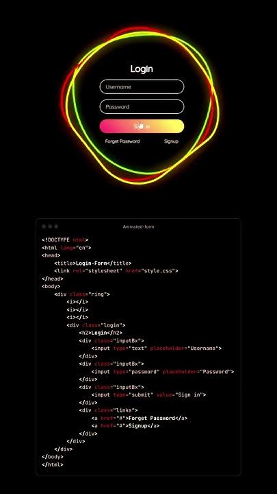 Create A Stylish Login Page Using Html And Css Step By Step Tutorial
