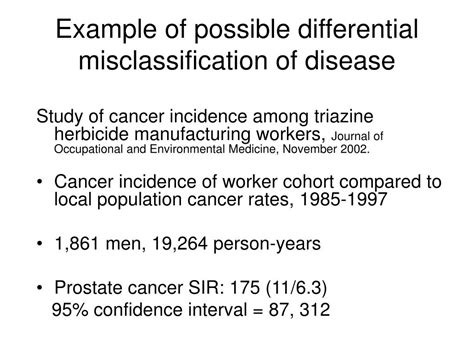 Ppt Why Misclassification Of Exposure Status Powerpoint Presentation Id 5811562