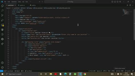 Gauri D On Linkedin Webdevelopment Internship Prodigyinfotech Weatherapp Javascript Html