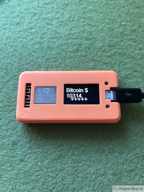 Wochenendbastelei Bitcoin Ticker Oled Display Robins Blog Technik