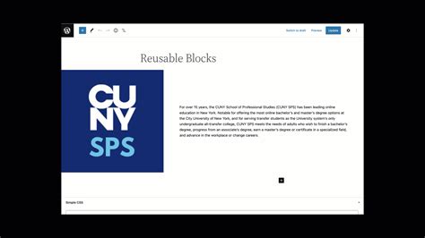 Reusable Blocks Help And Support