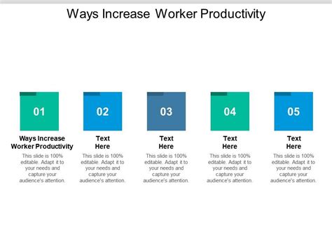 Ways Increase Worker Productivity Ppt Powerpoint Presentation Graphics Cpb PowerPoint Slides