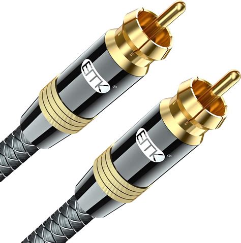 Amazon.com: Cmple - 50FT RCA Subwoofer Cable (1 RCA Male to 1 RCA Male ...