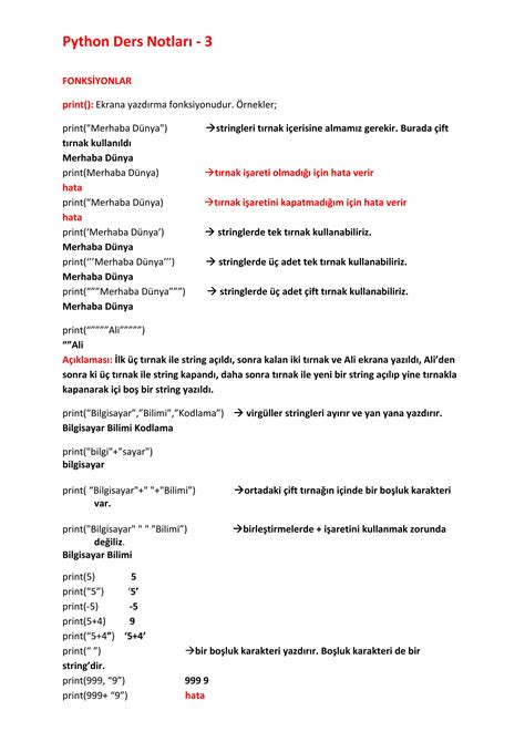 Python Programlama Dilleri Ders Notlaripdf