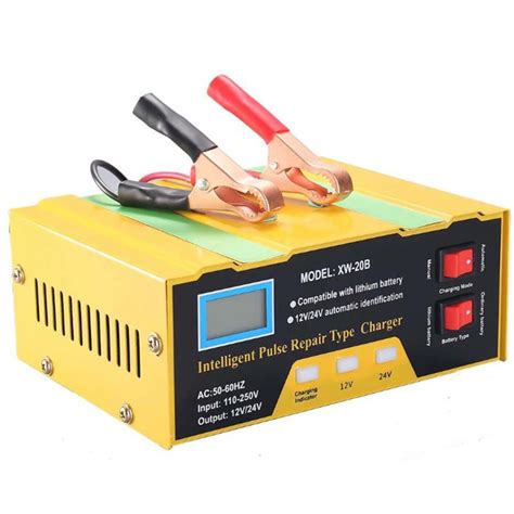 자동차 충전기 12v 24v 자동차 배터리 충전기 lcd 지능형 펄스 수리 오토바이 배터리 충전기 원 버튼 자동 충전기 기구