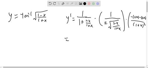 encontre a derivada da função simplifique quando possível y arctg √