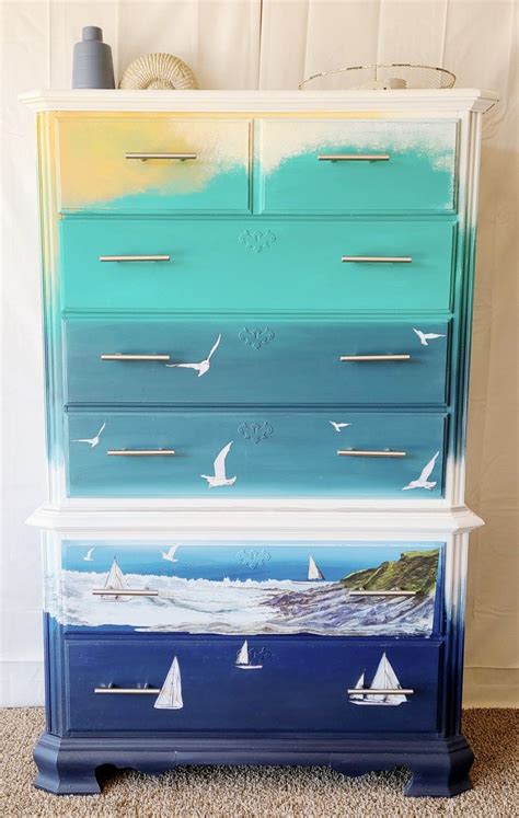 30 Dresser Chest Makeover Ideas Coastal Beach Nautical Style Artofit