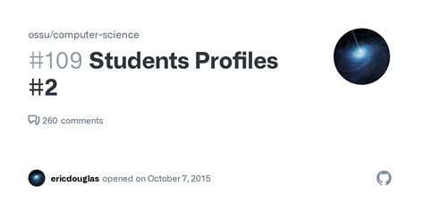 Students Profiles Issue Ossu Computer Science GitHub