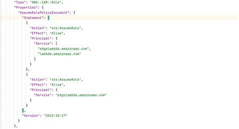 Amazon Web Services Aws Cdk Ignores Assume Role Statement Stack Overflow