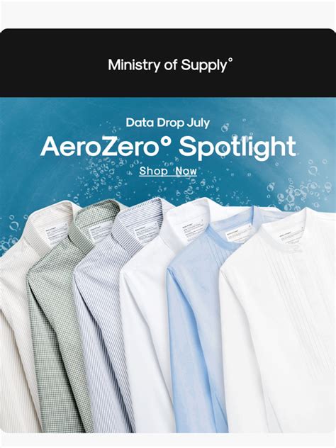 Ministry Of Supply Data Drop Aerozero° Reinvented Milled