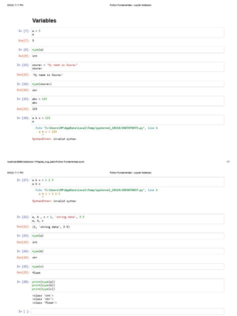 3 Python Fundamentals Jupyter Notebook Pdf Python Programming
