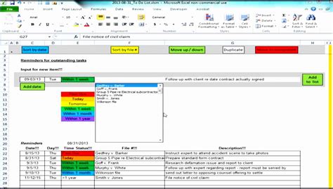 8 Things To Do List Template Excel Excel Templates