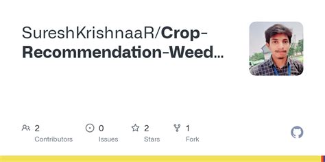 Github Sureshkrishnaar Crop Recommendation Weed Detection Frontend