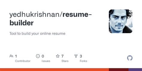 Github Yedhukrishnan Resume Builder Tool To Build Your Online Resume