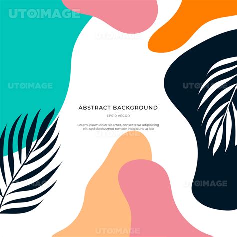 컬러풀한 멤피스 추상적 배경 유토이미지 상세페이지 베이직샵 21378490