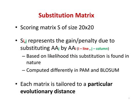 Ppt Tutorial 4 Substitution Matrices And Psi Blast Powerpoint