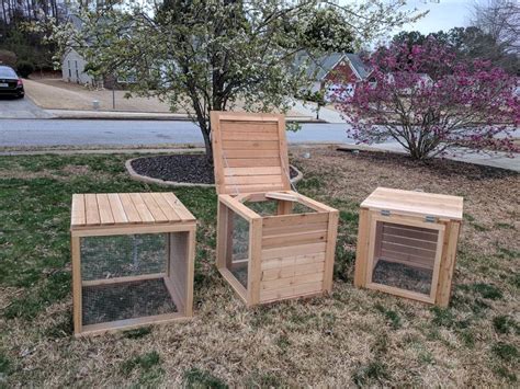 Compost Bin Cedar Composter Back Yard Composting Organics Fertilizer Cedar Gardening