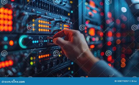 Network Engineer Manager Configuring Data Center Networking And Storage Systems For Internet