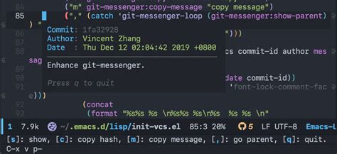 更好的 Git Blame Emacs General Emacs China