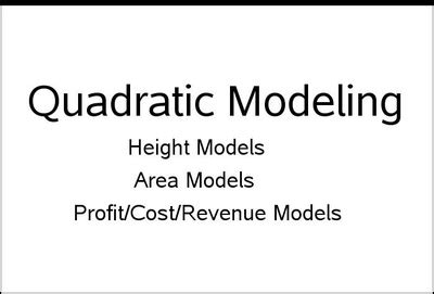 Objectives Quadratic Functions Basic Algebra