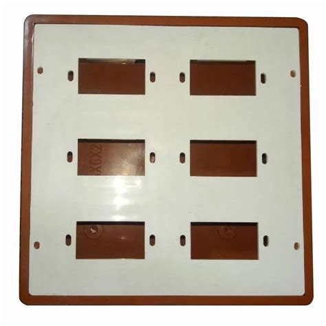 For Electrical Fitting 6 Module PVC Switch Box At 40 Piece In Nashik ID 24249850588
