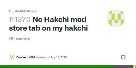 No Hakchi Mod Store Tab On My Hakchi · Issue 1370 · Clustermhakchi2 · Github