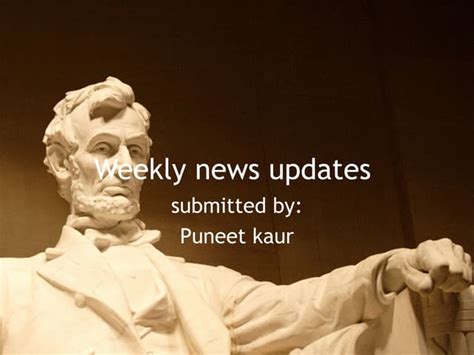 weekly news update4 ppt