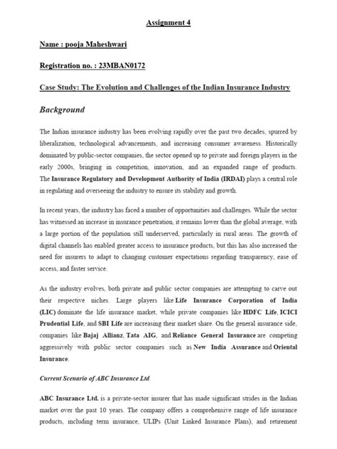 ifs assignment 4 pdf insurance foreign direct investment