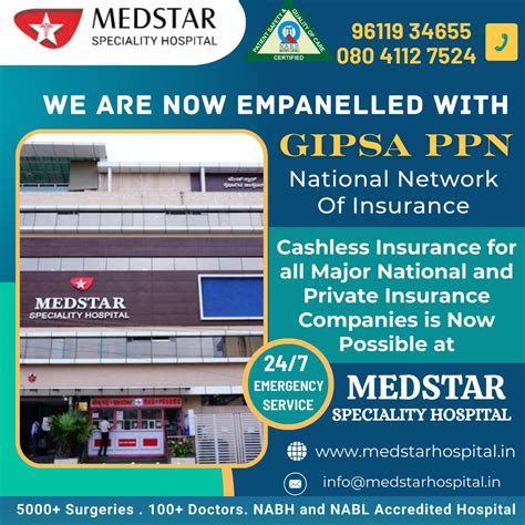 Medstar 🏥 We Are Proud To Be Empanelled With The Gipsa Ppn National