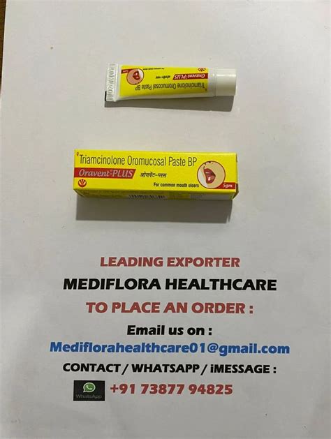 Triamcinolone Oromucosal Paste Packaging Size 5 Ml At Rs 150 Piece In Nagpur